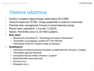 2010 02 21 Osebna Izkaznica Inoverzum Za Tpl | PPT
