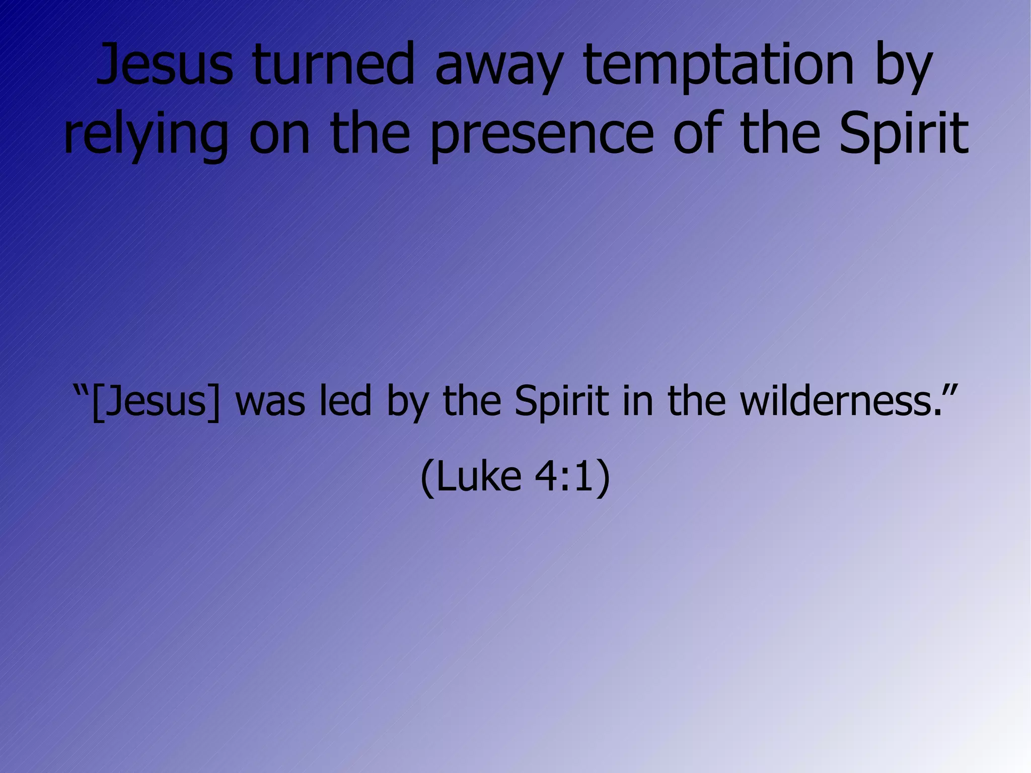 Turn Away Temptation | ODP | Christianity | Religion & Spirituality