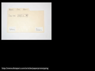 Paper prototyping | KEY