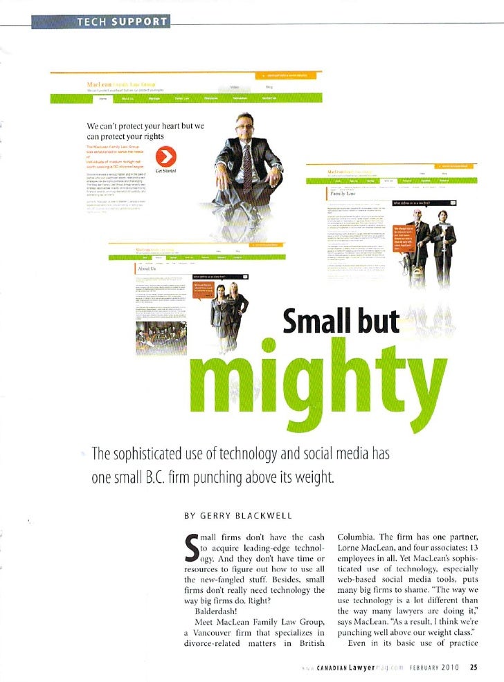 Canadian Lawyer Magazine - MacLean Family Law Group