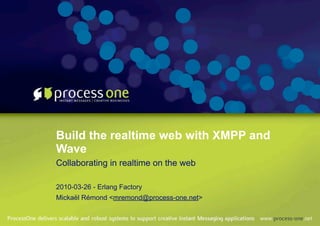Real time Web Application with XMPP and Wave | ZIP | Internet | Computing