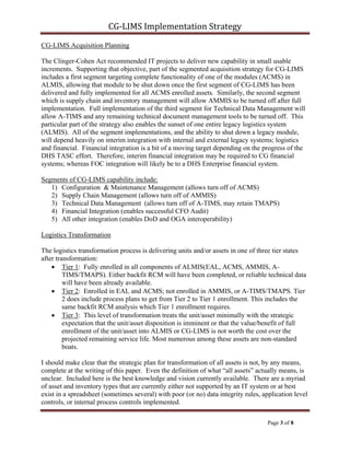 CG-LIMS Implementation Strategy | PDF