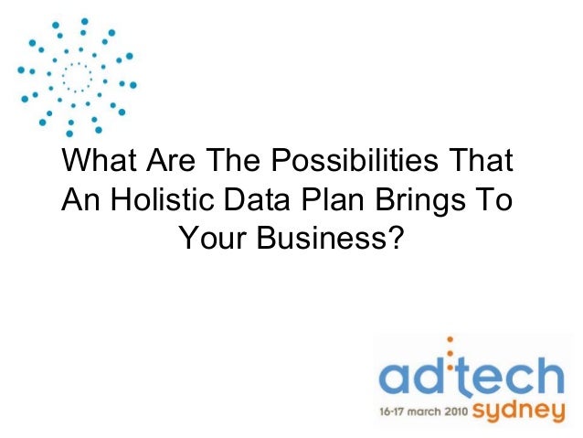 Holistic Data Plan