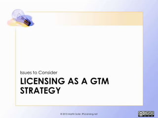 IP Licensing for Technology Entrepreneurs | PPT