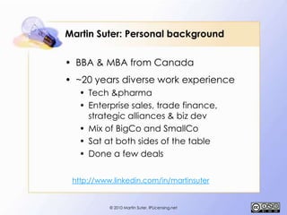 IP Licensing for Technology Entrepreneurs | PPT