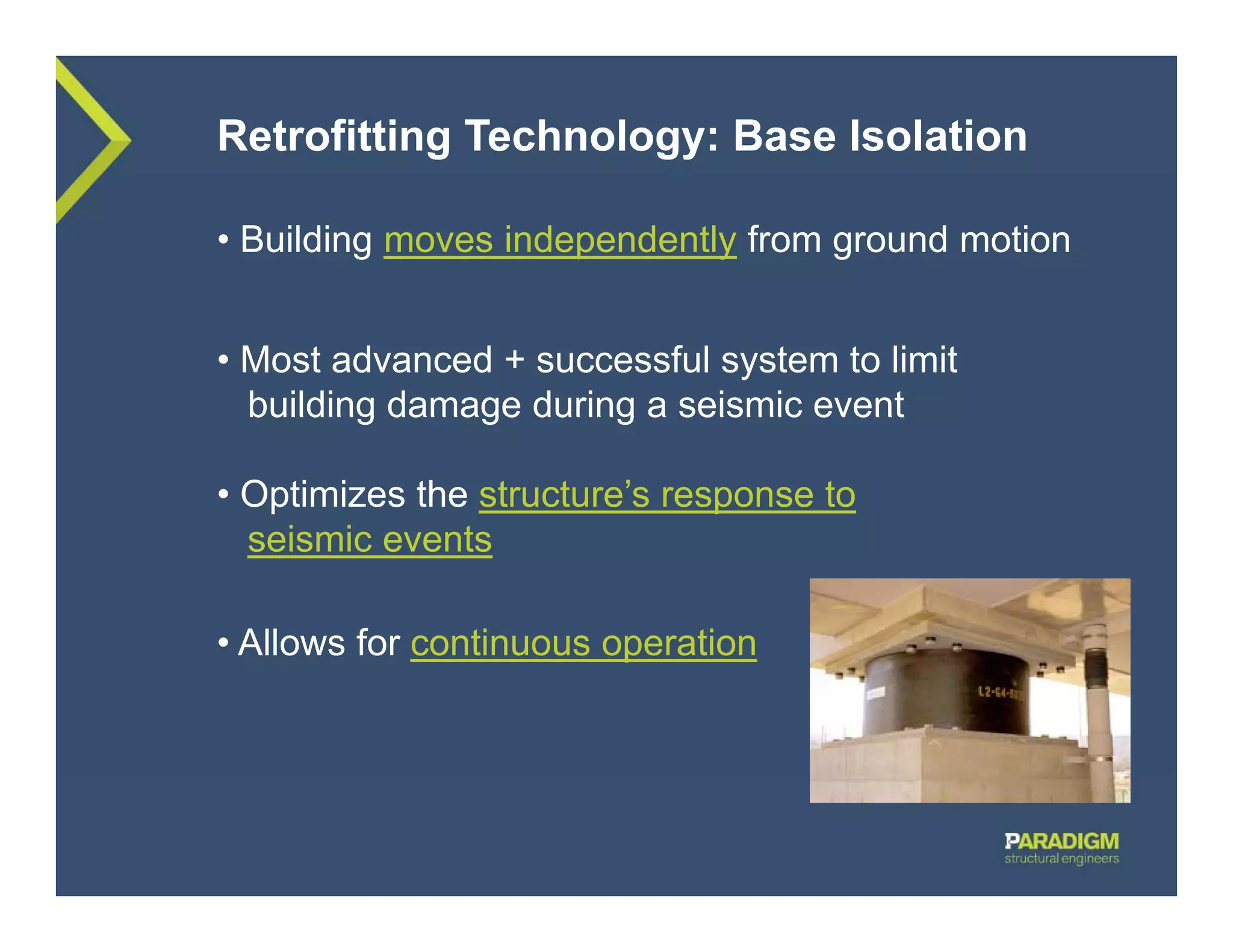 Seismic vulnerability and building performance for structures and MEP ...