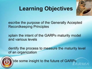 2010.04.07.Garp Maturity Model | PPT