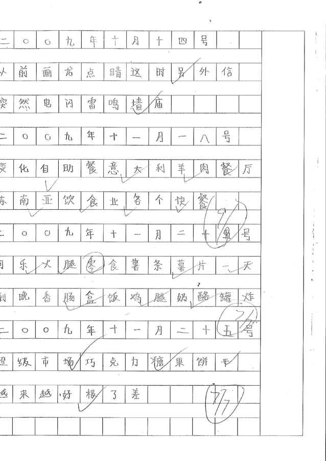 Chinese Character Test | PDF