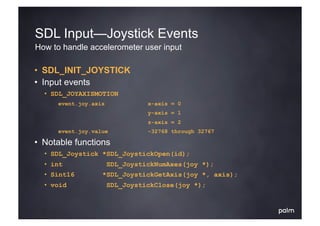 Game Development using SDL and the PDK | PPT