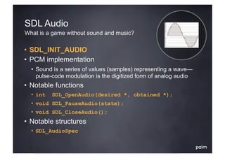 Game Development using SDL and the PDK | PPT