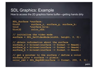 Game Development using SDL and the PDK | PPT