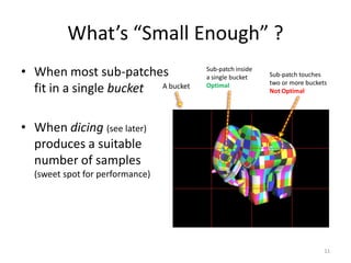 Implementing a modern, RenderMan compliant, REYES renderer | PPTX