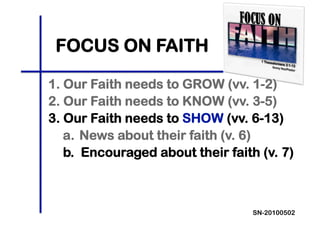 SN20100502 FOCUS ON FAITH | PDF