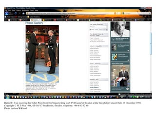 2010 05 02 10 Dr Daniel C Tsui Physics Nobel Prize King Carl Xvi Gustaf ...