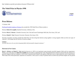 2010 05 02 10 Dr Daniel C Tsui Physics Nobel Prize King Carl Xvi Gustaf ...