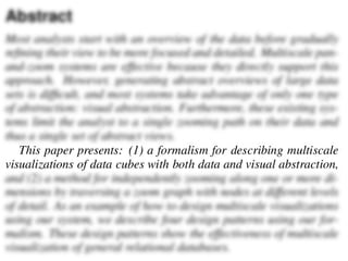 Multiscale Visualization Using Data Cubes | PPT
