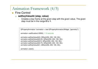 Qt Animation | PDF | Computer Animation | Computer Software and ...