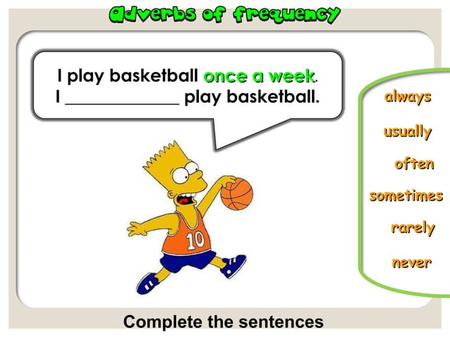 adverbs of frequency for young learners. | PPT