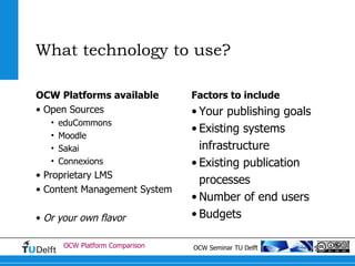 20100608 Presentatie OpenCourseWare | PPT