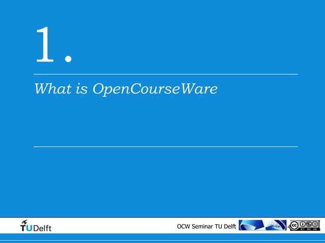 20100608 Presentatie OpenCourseWare | PPT