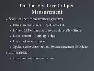 On-the-fly Tree Counting and Caliper Measure | PPTX