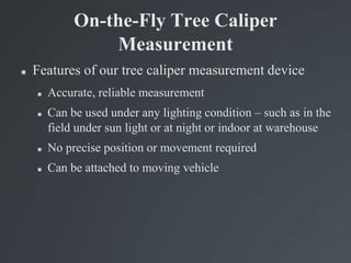 On-the-fly Tree Counting and Caliper Measure | PPTX