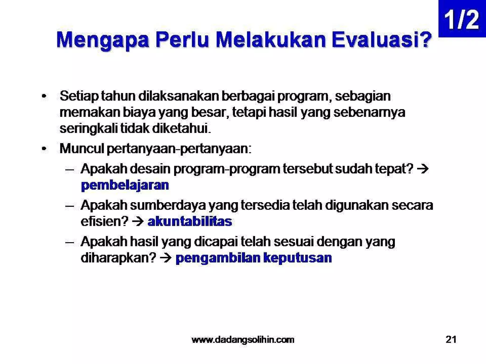Teknik Monitoring dan Evaluasi: Kerangka Kerja Logis (Logical Frame ...