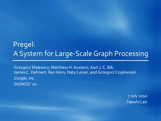 2010-Pregel | PPT