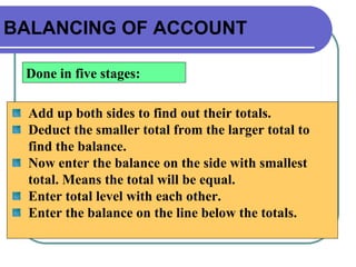 20100726090725 chapter 5 balancing off account | PPT