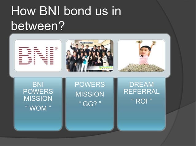 Things Every BNI Member Should Know | PPTX | Dating | Family and ...