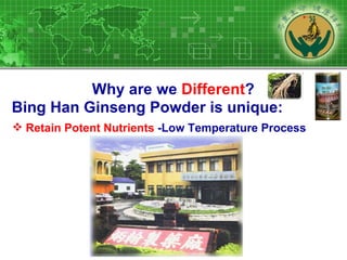 Katherine Khoo's 10 Minutes BNI Business Showcase (Bing Han Ginseng) | PPT