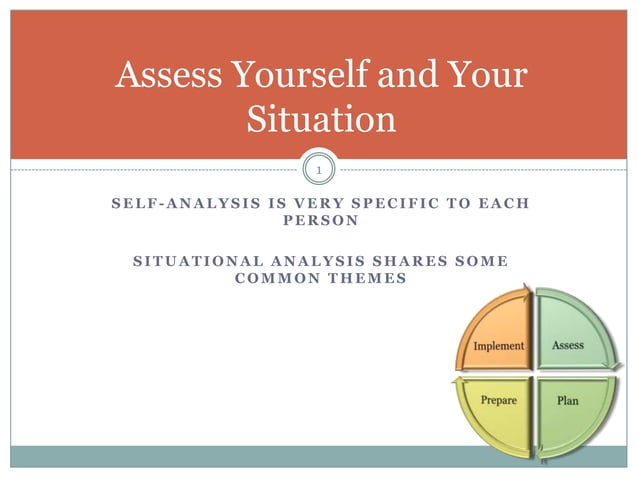 2. Assessing Yourself And Your Situation | PPT