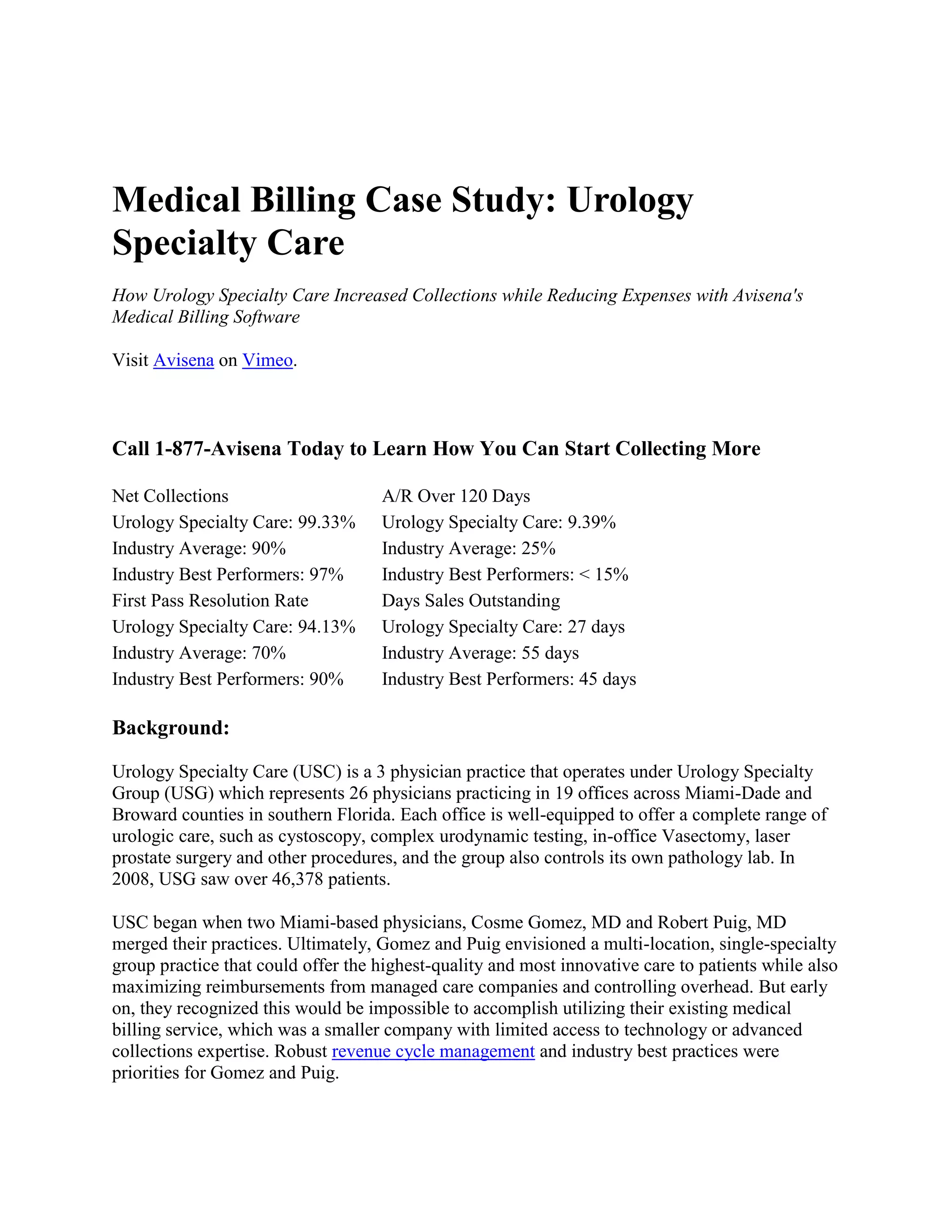 medical billing case study | DOCX