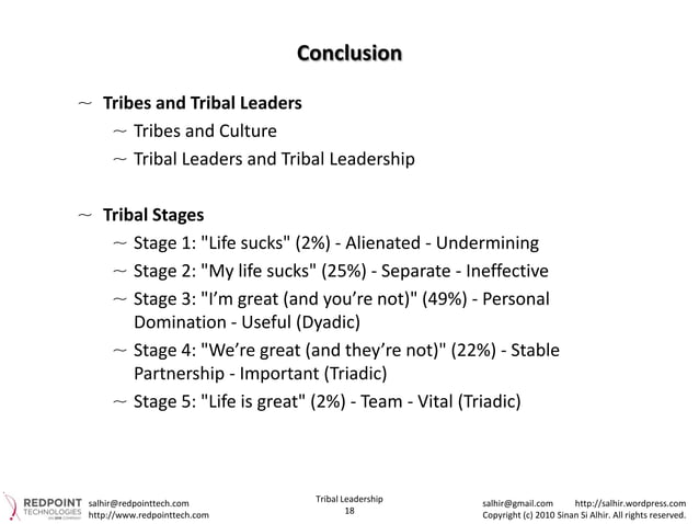 Tribal leadership: tribes and leaders (part 1 of 3) | PPT