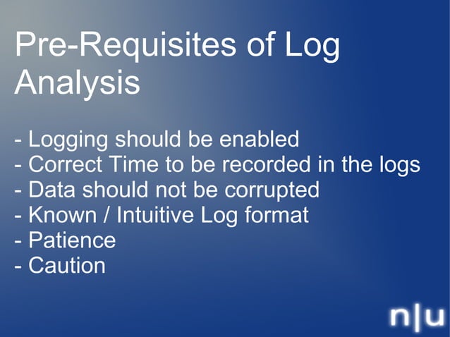 Log Analysis | PPT