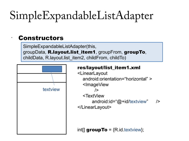 Adapter & ListView & ExpandalbeListView | PPT