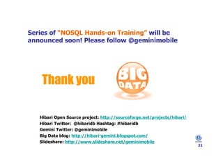 Hibari presentation at NOSQL AFTERNOON in JAPAN on Nov 1,2010 | PPT