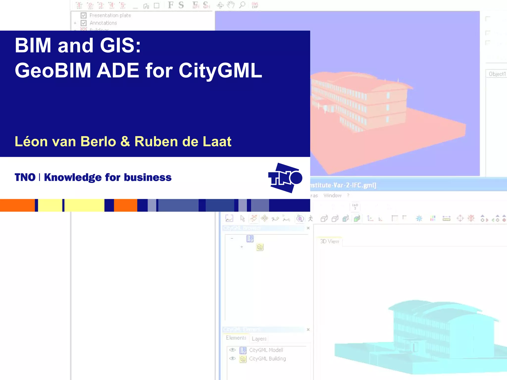 GeoBIM development presentation on 3D geoinfo Berlin 2010 | PPT