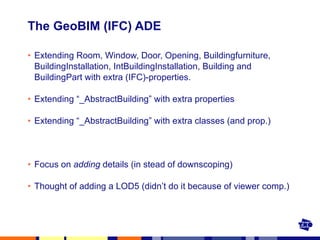 GeoBIM development presentation on 3D geoinfo Berlin 2010 | PPT