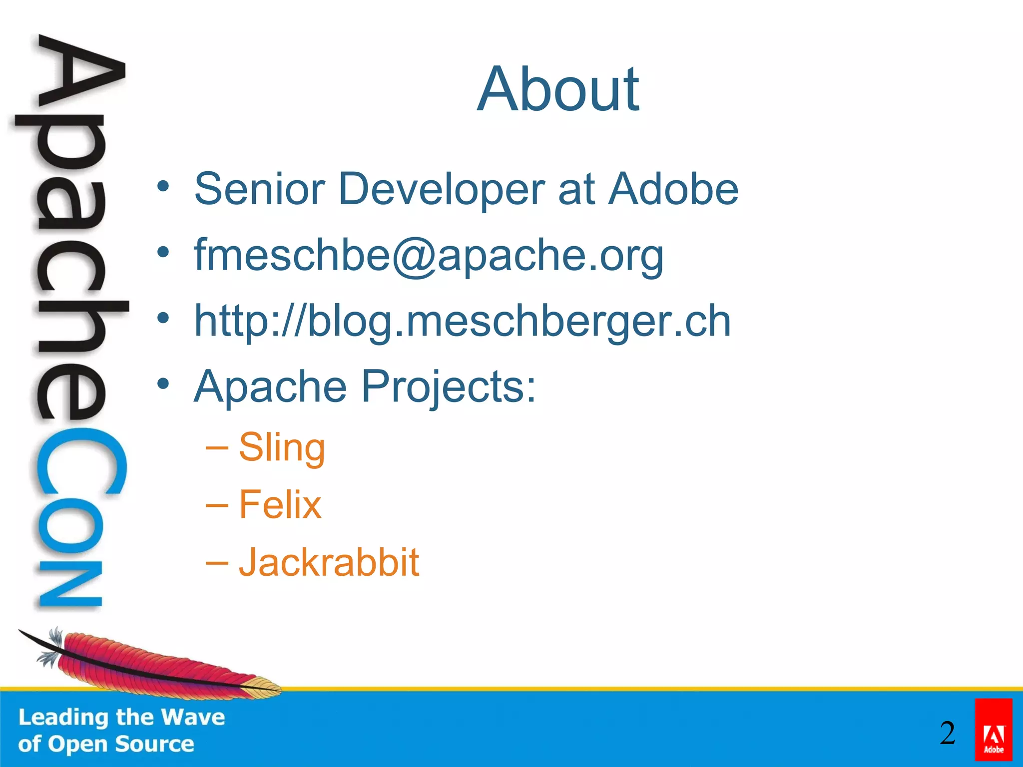 Managing An Osgi Framework With Apache Felix Web Console Odp