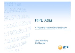 RIPE Atlas | PDF | Computer Networking | Computing