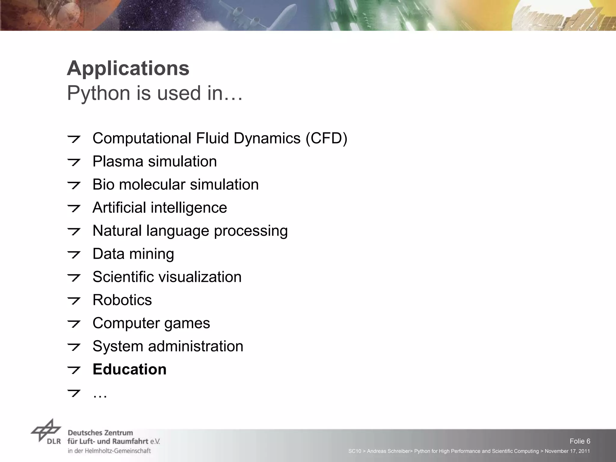 Python for High Performance and Scientific Computing | PPT