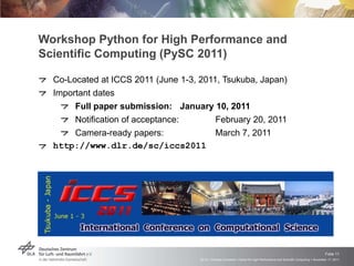 Python for High Performance and Scientific Computing | PPT