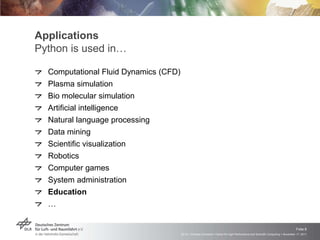 Python for High Performance and Scientific Computing | PPT