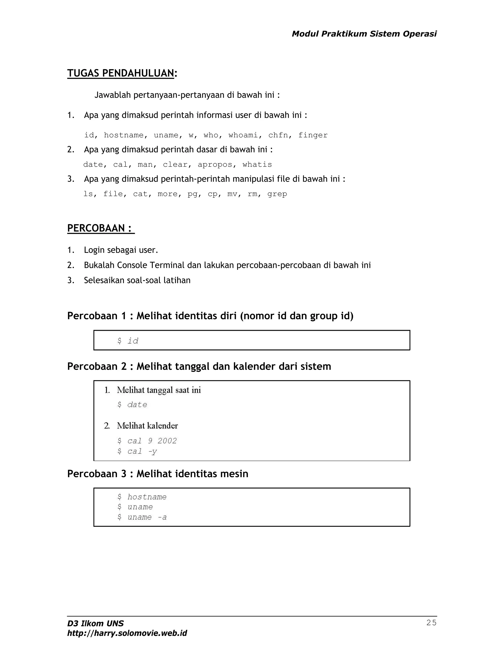 20101119 perintah dasar_sistem_operasi_linux | PDF
