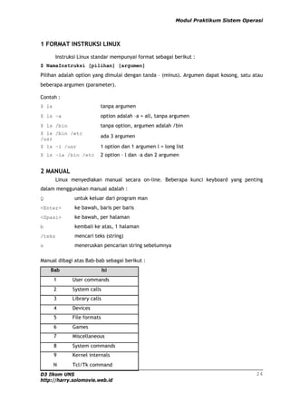 20101119 perintah dasar_sistem_operasi_linux | PDF