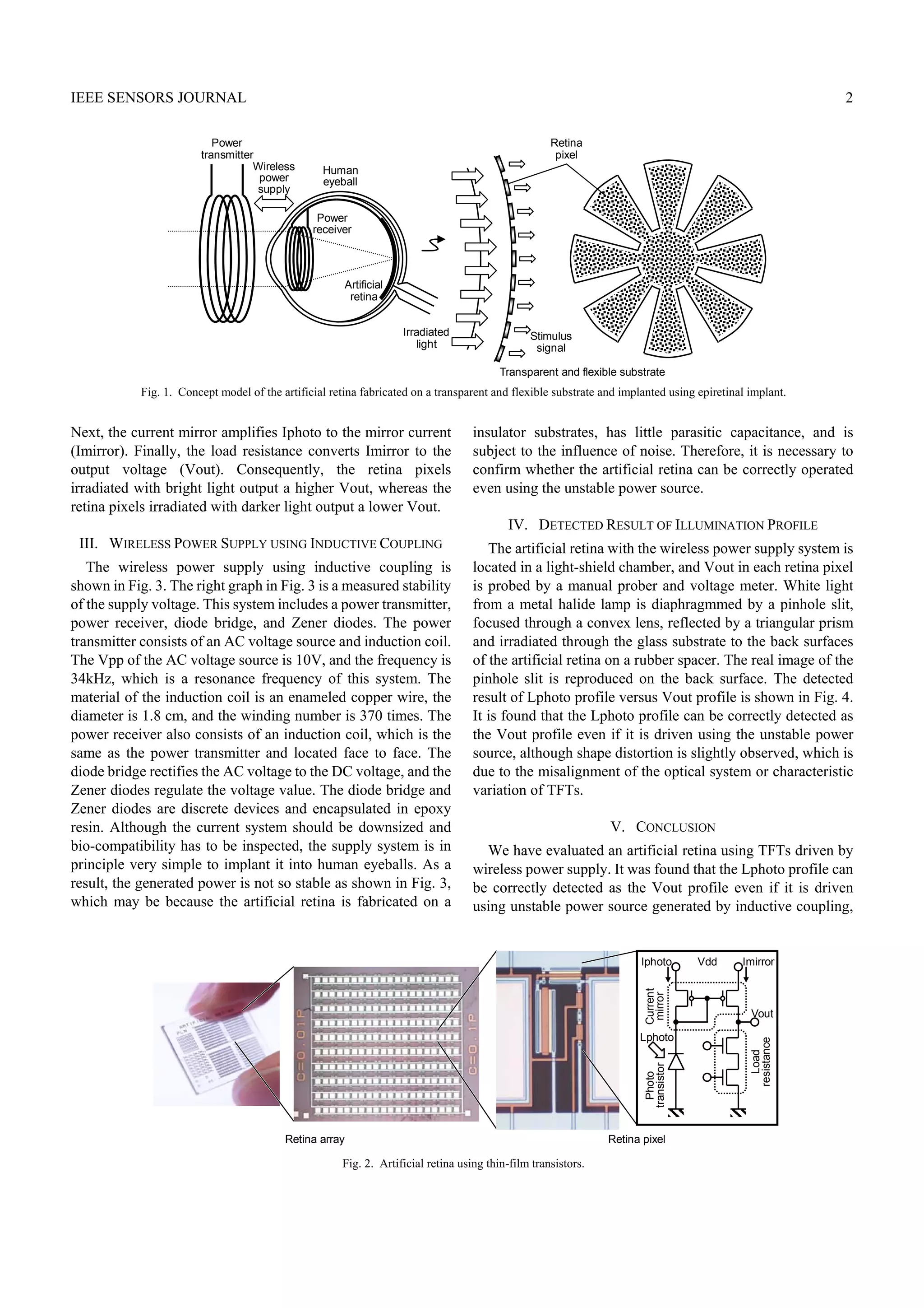 IEEE BASE paper on artifical retina using TTF technology | PDF