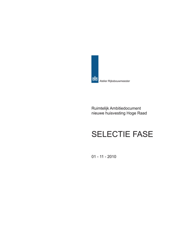 20101222 Ambitiedocument Bijlagen 1 en 3 | PDF