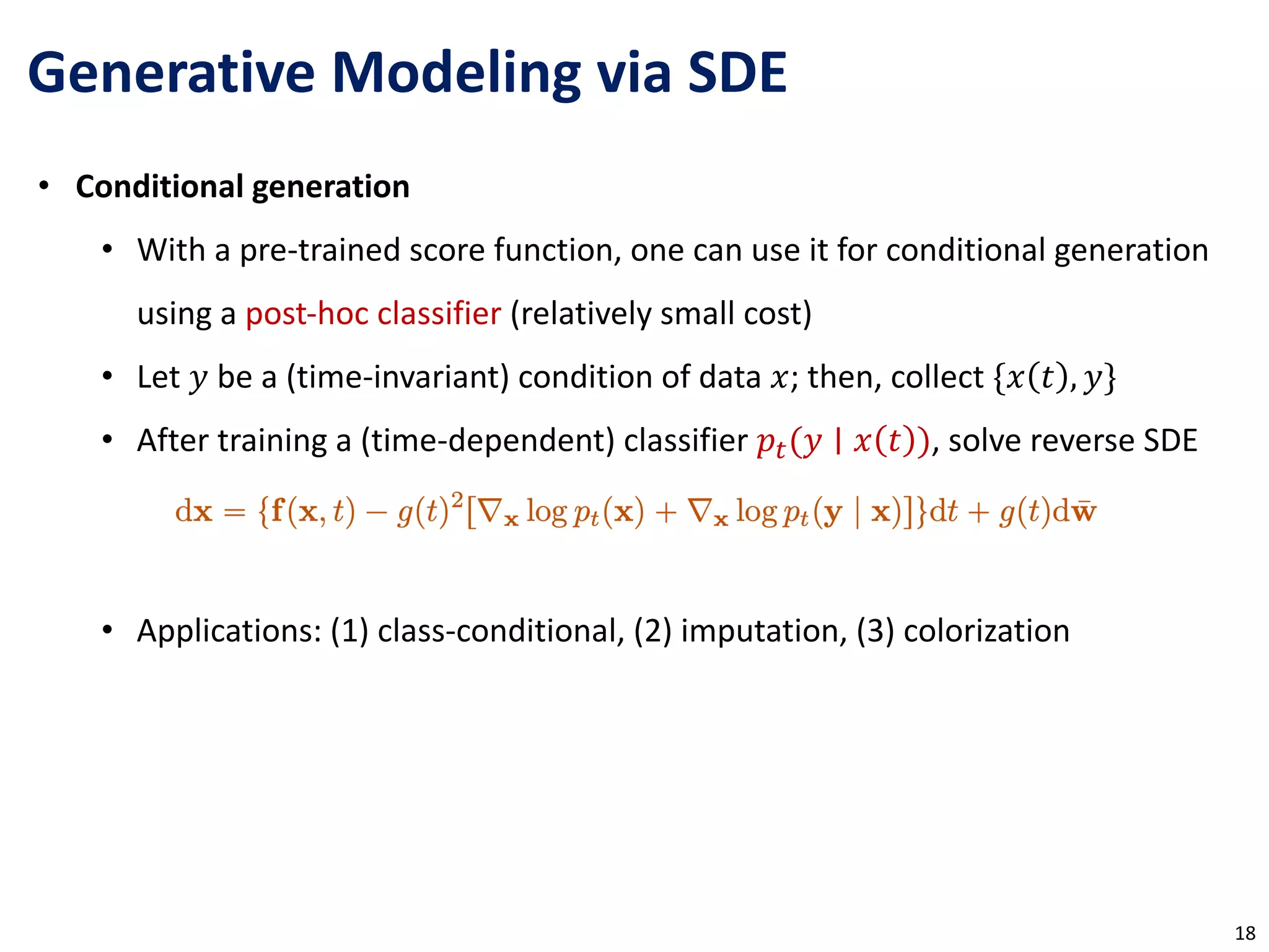 Score-Based Generative Modeling through Stochastic Differential ...