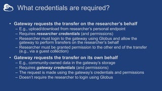 Gateways 2020 Tutorial - Large Scale Data Transfer with Globus | PPT